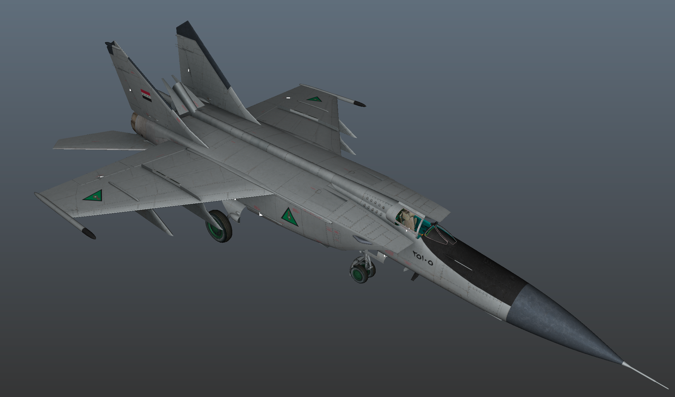 Mig-25PD exterior model, we are working on the detail cockpit model ne ...
