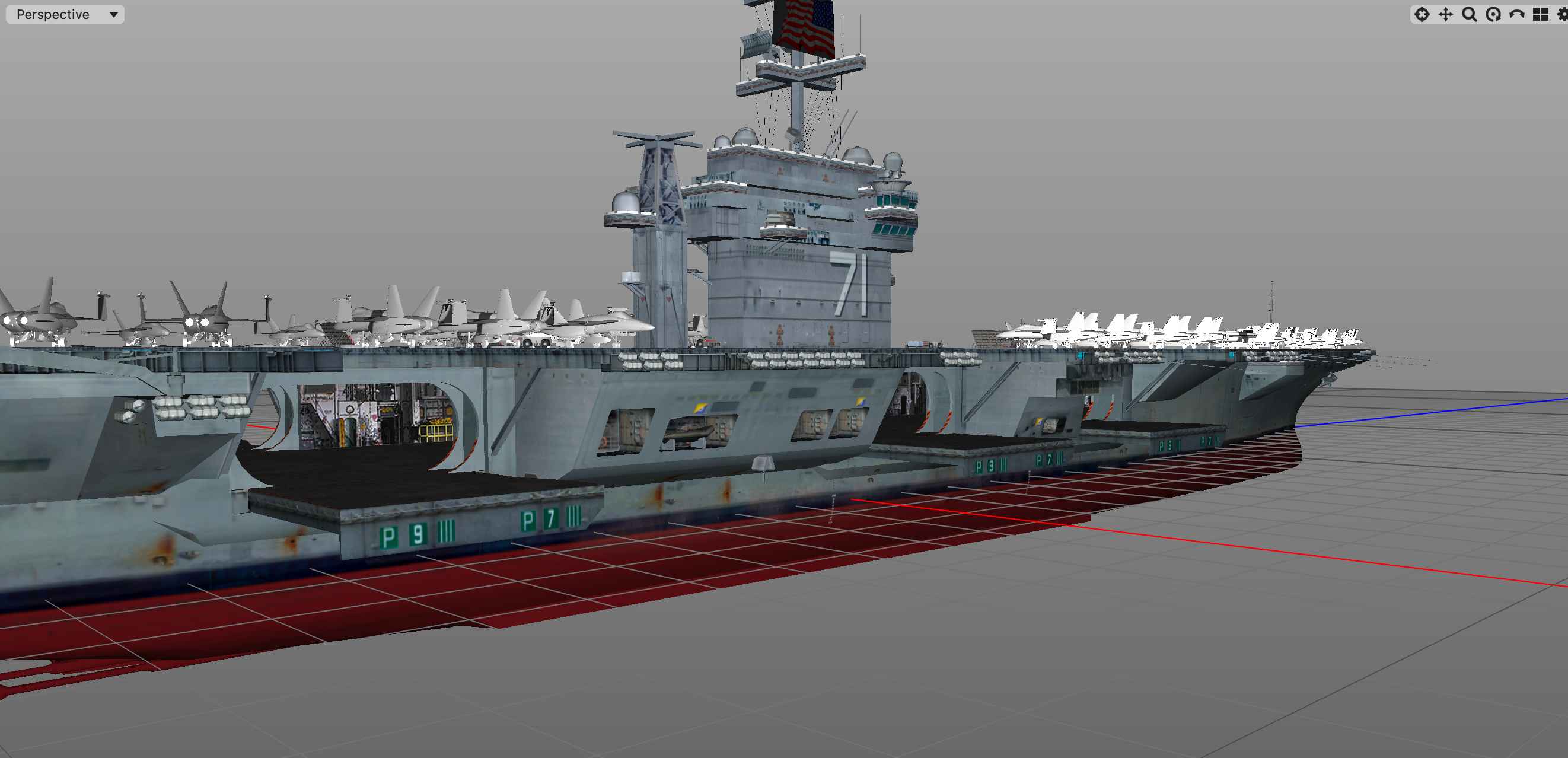 Work in progress of the GS4 aircraft carrier - CVN71 - USS Theodore Ro ...